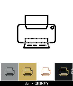 Copier printer icon. Outline illustration of copier printer vector icon ...