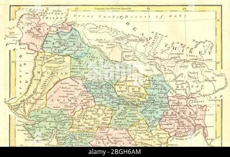 Hindoostan Map - India Stock Photo - Alamy