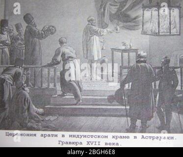 Hinduism hram russia historical Stock Photo - Alamy