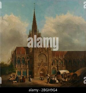 Hippolyte Sebron - Vue D'Une Cathédrale Gothique Stock Photo - Alamy