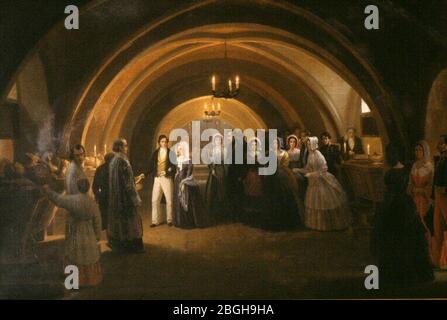 *La Reine Victoria Au Bras De Louis-Philippe Visite Les Tombeaux Des ...