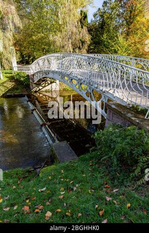 Bridge and Riverwalk around Bade-Baden village, Baden Baden, Germany ...