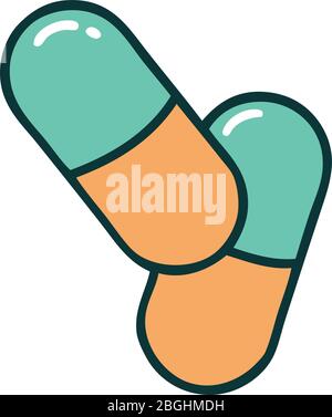 iconic tattoo style image of a pills Stock Vector Image & Art - Alamy