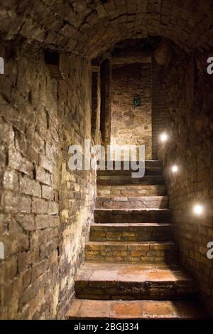 Interior of the Etruscan Well (Pozzo etrusco), an ancient cistern in ...