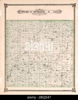 Historical atlas of Cowley County, Kansas Stock Photo - Alamy