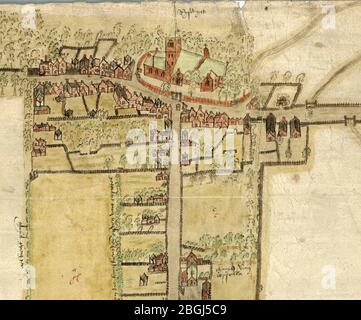Historical map of Rijswijk Netherlands Stock Photo - Alamy