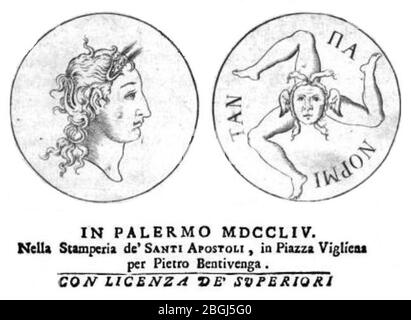 A historical picture of the Marquis of Villabianca seals, printed in ...