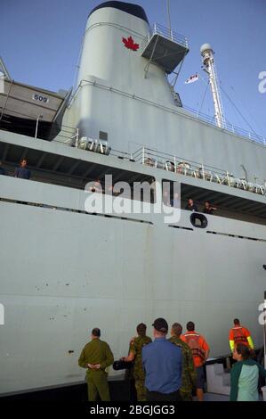 HMCS Protecteur arrives at Joint Base Pearl Harbor-Hickam 140306 Stock ...