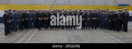 HMCS Toronto receives award 150220 Stock Photo - Alamy