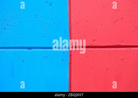 Colorful bands in prime saturated colors: green and red, color contrast ...