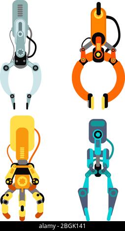 mechanical grabber tool cartoon vector illustration Stock Vector Image ...
