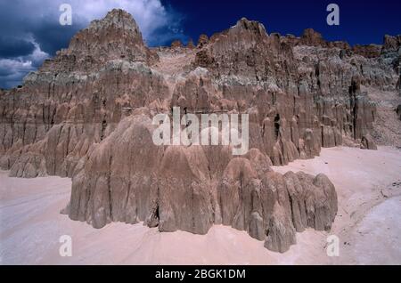 Caves area, Cathedral Gorge State Park, Panaca, Nevada, USA Stock Photo ...