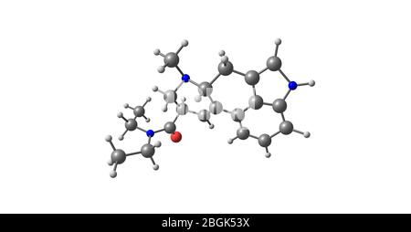 3D molecular model of morphine Stock Photo - Alamy