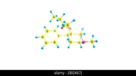 Prodine - Prisilidine - molecular structure. It is an opioid analgesic ...