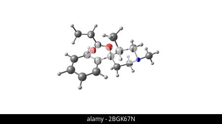Prodine - Prisilidine - molecular structure. It is an opioid analgesic ...