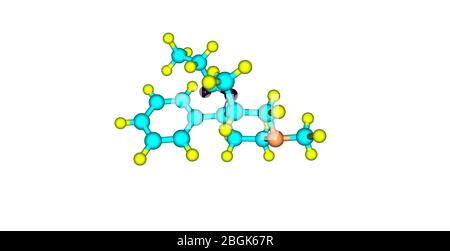 Prodine - Prisilidine - molecular structure. It is an opioid analgesic ...