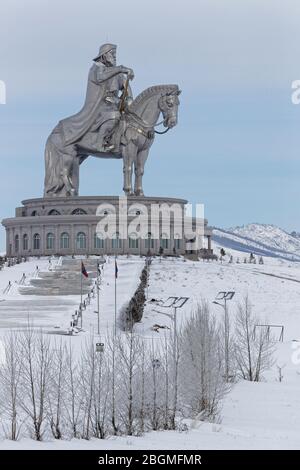 TSONJIN BOLDOG, MONGOLIA, March 9, 2020 : The Genghis Khan Equestrian ...