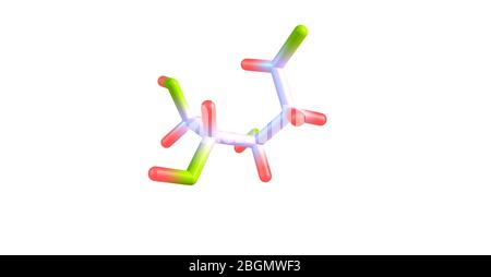 Deoxyribose sugar molecule, illustration Stock Photo - Alamy