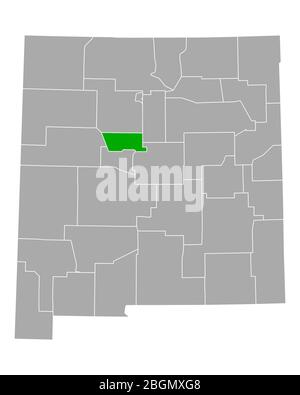 Map of Bernalillo in New Mexico Stock Photo - Alamy