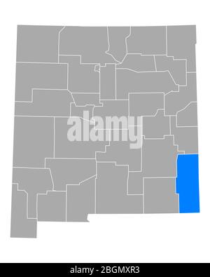 Map of Lea in New Mexico Stock Photo - Alamy