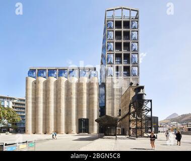 Exterior facade. Zeitz MOCAA, Cape Town, South Africa. Architect ...