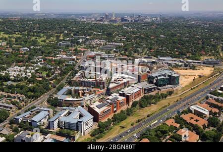 Aerial photo of Melrose Arch Stock Photo - Alamy