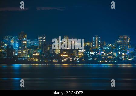 Mumbai skyline at night Stock Photo - Alamy