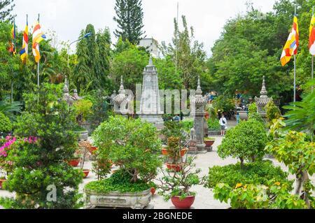 Nha Trang, Vietnam - March 20, 2019: Statue of a Reclining Buddha in ...