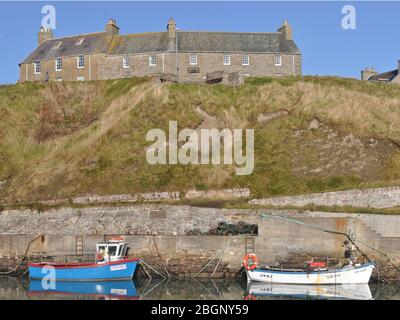 Fishing boats, Keiss harbour, Caithness, Scotland Stock Photo - Alamy