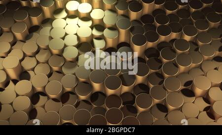 Beautiful golden hexagonal honeycomb background. Digital art Stock Photo - Alamy