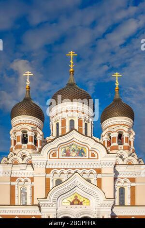 Exterior Of The Alexander Nevsky Cathedral Toompea Tallinn Estonia