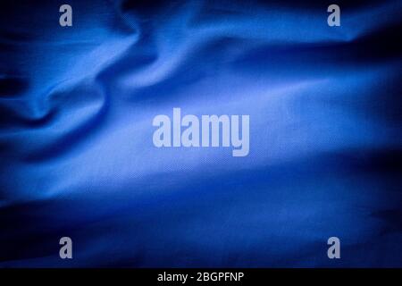 dark blue fabric wrinkled as background close-up Stock Photo - Alamy