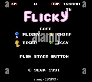 Flicky - Sega Genesis Mega Drive - Editorial use only Stock Photo - Alamy