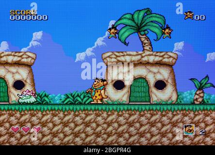 The Flintstones - Sega Genesis Mega Drive - Editorial use only Stock ...