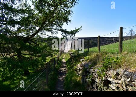Dam at Baitings Reservoir, Ripponden, West Yorkshire Stock Photo - Alamy