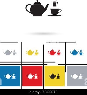 Small teapot icon. Simple illustration of small teapot vector icon for ...