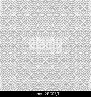 Morocco Seamless Light grey Pattern, Traditional Arabic Islamic ...