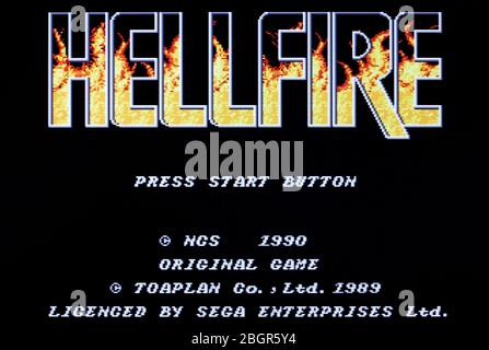 Hellfire - Sega Genesis Mega Drive - Editorial use only Stock Photo - Alamy
