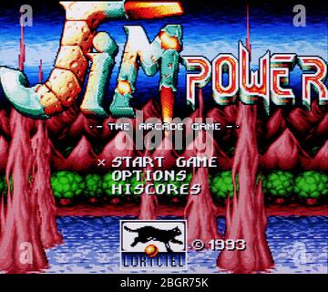 Jim Power The Arcade Game - Sega Genesis Mega Drive - Editorial use ...