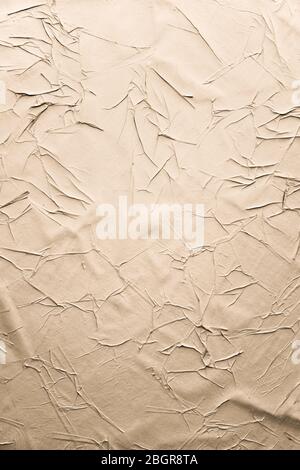Crumpled creased posters grunge paper textures. Blank old ripped torn ...