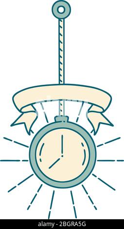 icon of a tattoo style gold pocket watch Stock Vector Image & Art - Alamy
