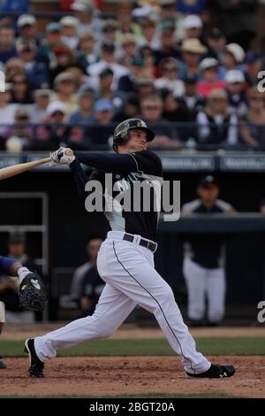 Kyle Seager al bat por Marineros de Seattle. .?..El equipo de ligas ...