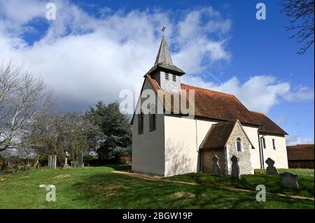 Historic Wisley Church, Surrey, UK, was built in 1150 Stock Photo - Alamy