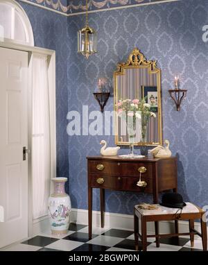 1980's Style Hallway Stock Photo - Alamy