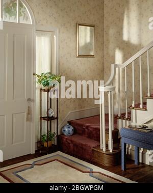 1980's Style Hallway Stock Photo - Alamy