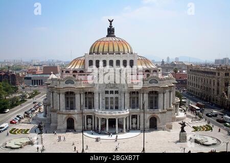 Bellas Artes Concert and Opera House viewed from cafeteria of Sears ...