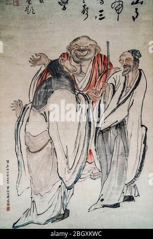 Ink and color painting on silk, housed in The Palace Museum, showcasing ...