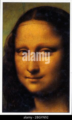 LEONARDO DA VINCI. LA JOCONDE. MONA LISA. DETAIL Stock Photo - Alamy