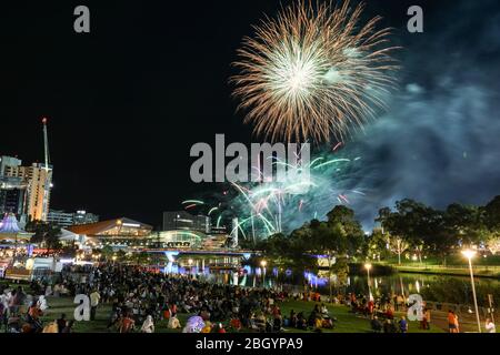 Fireworks in Adelaide, South Australia Stock Photo - Alamy
