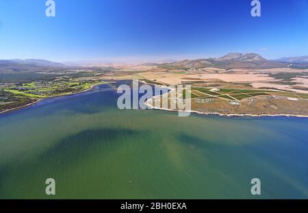Aerial photo of Bot River lagoon and surrounding Stock Photo - Alamy